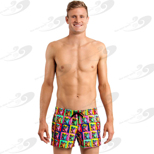 Funky Trunks® Bad Boy Boxer Watershort | blue-aqua-sports